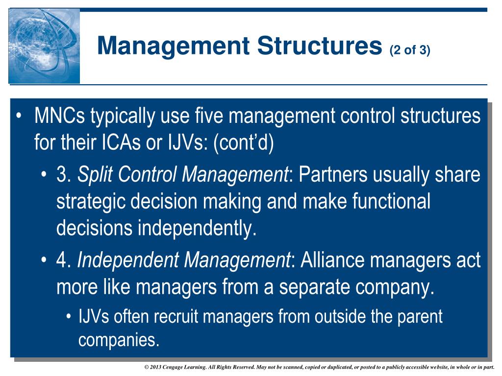PPT - International Strategic Alliances: Design and Management ...