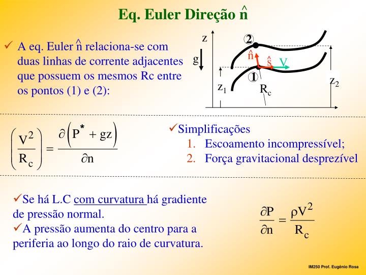 PPT - Equação de Euler / Bernoulli PowerPoint Presentation - ID:3489997