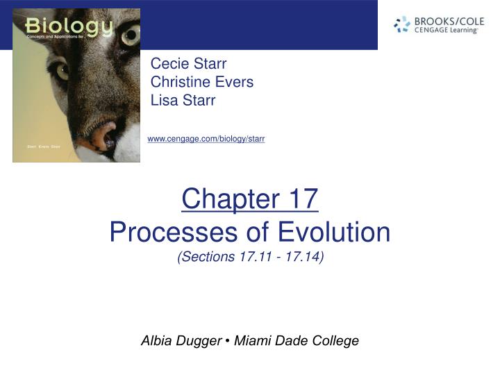 PPT - Chapter 17 Processes of Evolution (Sections 17.11 - 17.14 ...