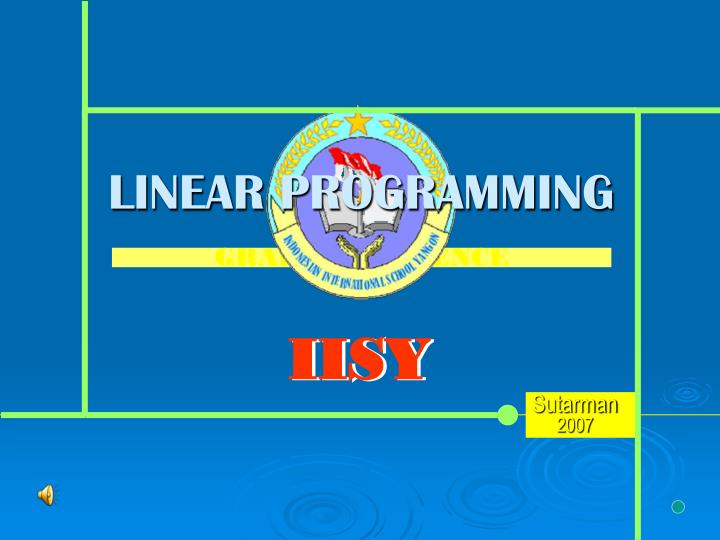 Ppt Linear Programming Powerpoint Presentation Free Download Id 3491240