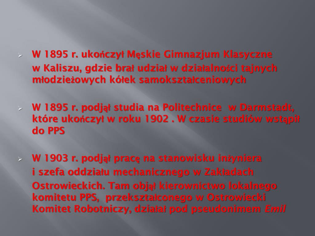 PPT - Zapomniany prezydent IgnacY AUGUST Boerner 1875-1933 PowerPoint ...