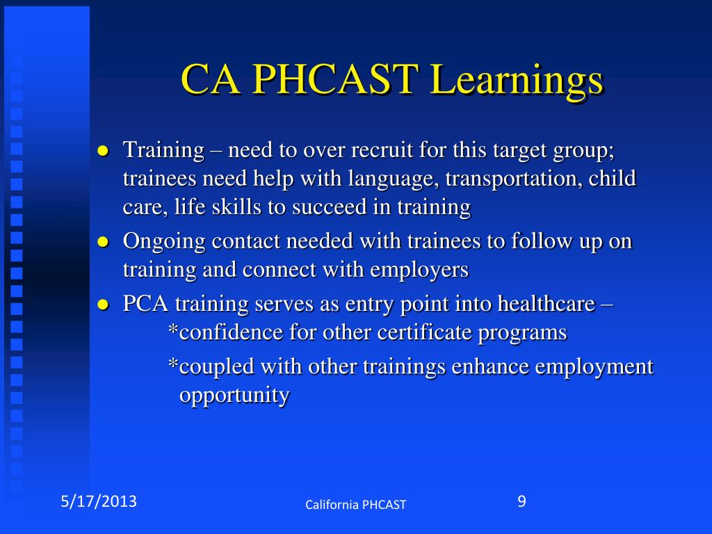 PPT - Affordable Care Act: California Personal and Home Care Aide State ...