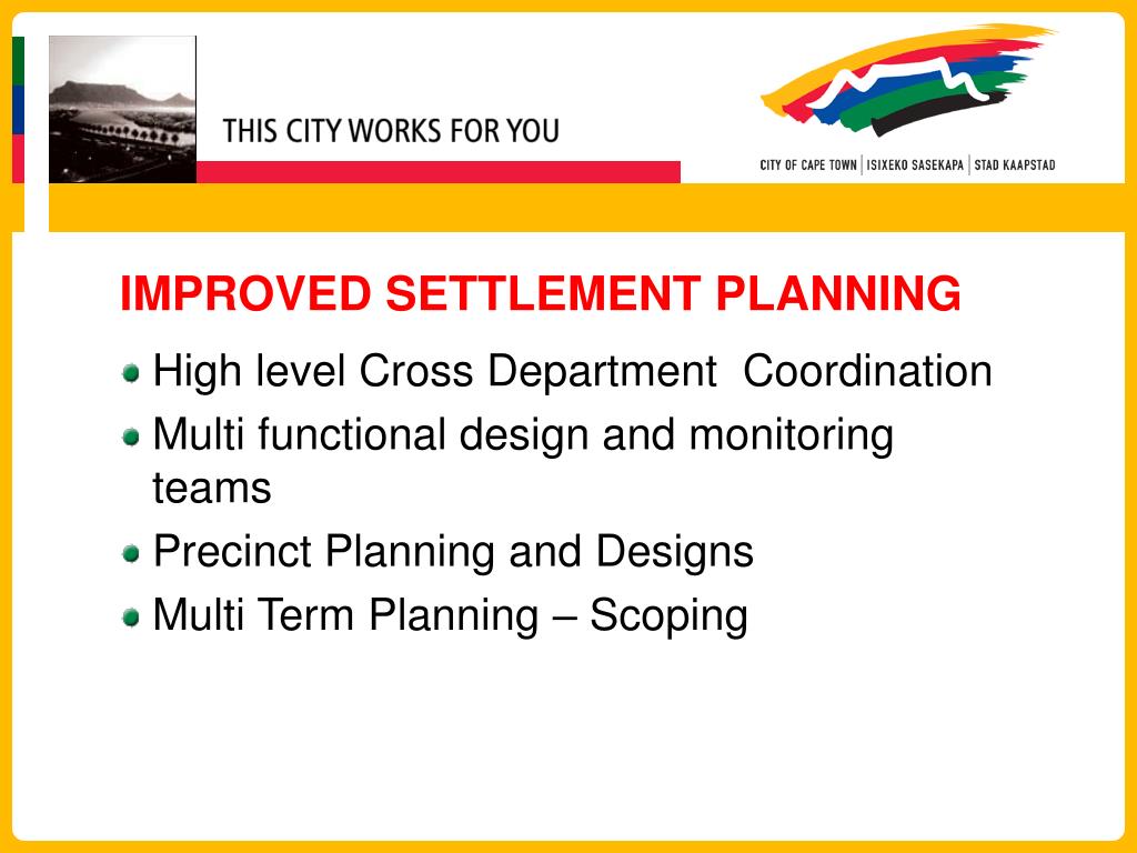 PPT - TOWARDS THE CITY OF CAPE TOWN INTEGRATED SUSTAINABLE HUMAN ...
