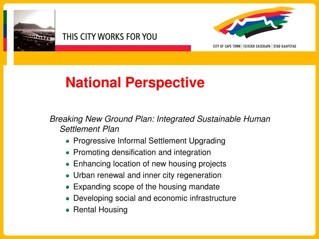 PPT - TOWARDS THE CITY OF CAPE TOWN INTEGRATED SUSTAINABLE HUMAN ...