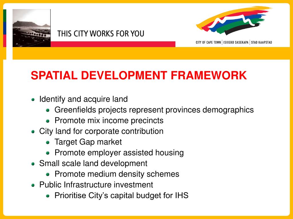 PPT - TOWARDS THE CITY OF CAPE TOWN INTEGRATED SUSTAINABLE HUMAN ...