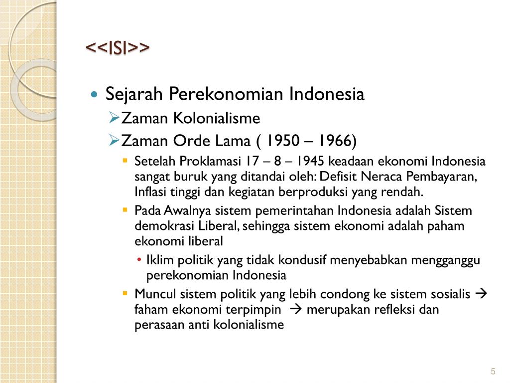 PPT - Sejarah Perekonomian Indonesia PowerPoint Presentation, free ...