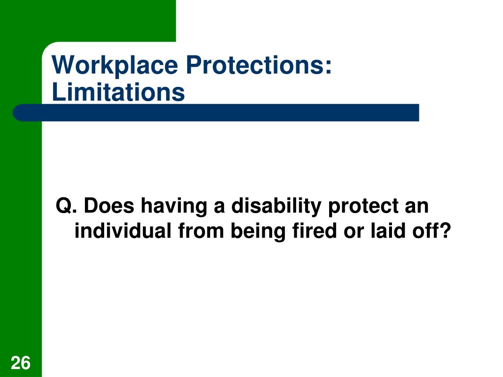 PPT - Employment Rights for Employees and Applicants with Disabilities ...