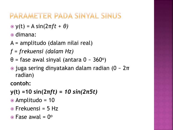 PPT - Pengantar sinyal dan sistem PowerPoint Presentation - ID:3494853