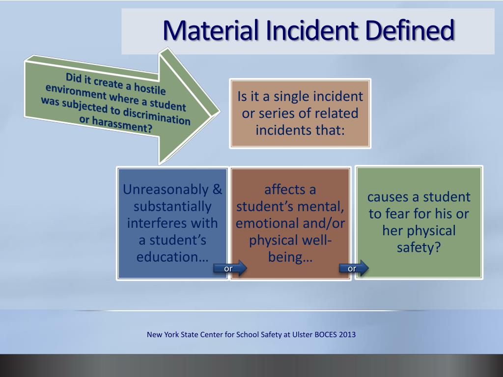 PPT - Reporting of Incidents Concerning School Safety and the ...