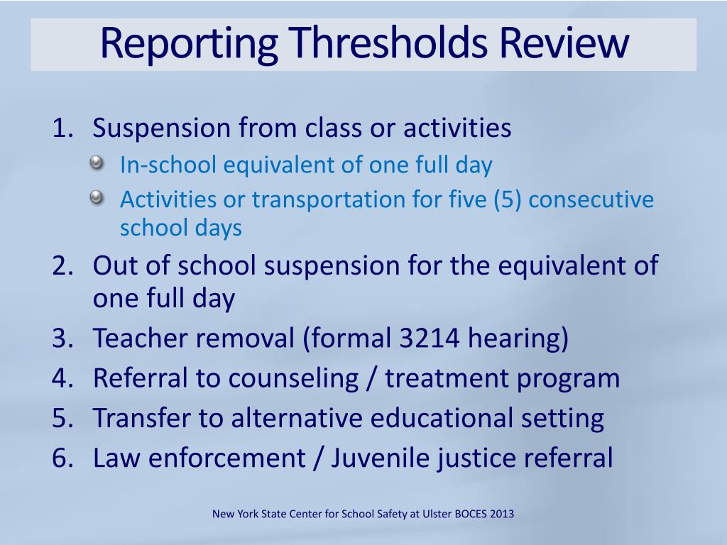 PPT - Reporting of Incidents Concerning School Safety and the ...
