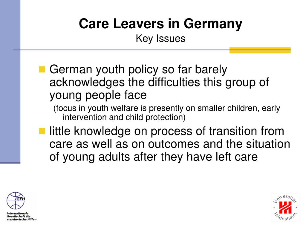 PPT - Transition Support for Care Leavers in Germany: Challenges and ...