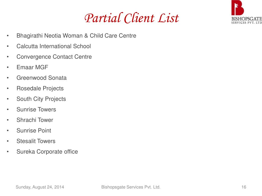 PPT - BISHOPSGATE SERVICES PVT. LTD - Competency Profile PowerPoint Presentation - ID:3497852