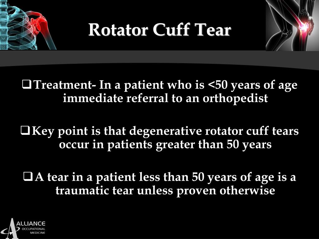 PPT - Shoulder and Knee Injury: Treatment and Prevention PowerPoint ...