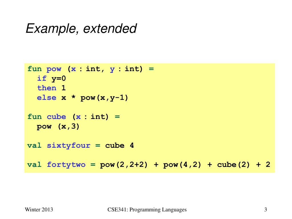 Ppt Cse341 Programming Languages Lecture 2 Functions Pairs Lists Powerpoint Presentation