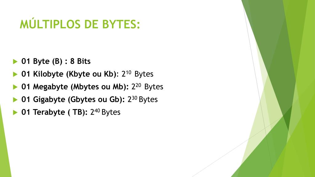 PPT - INFORMÁTICA BÁSICA - TCI1PA UNIDADES DE MEDIDAS PowerPoint ...