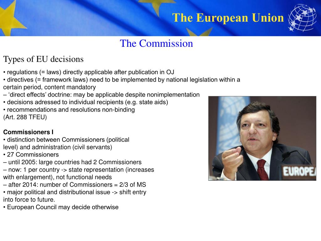 PPT - THE EUROPEAN UNION Institutions,decision-making, politics ...