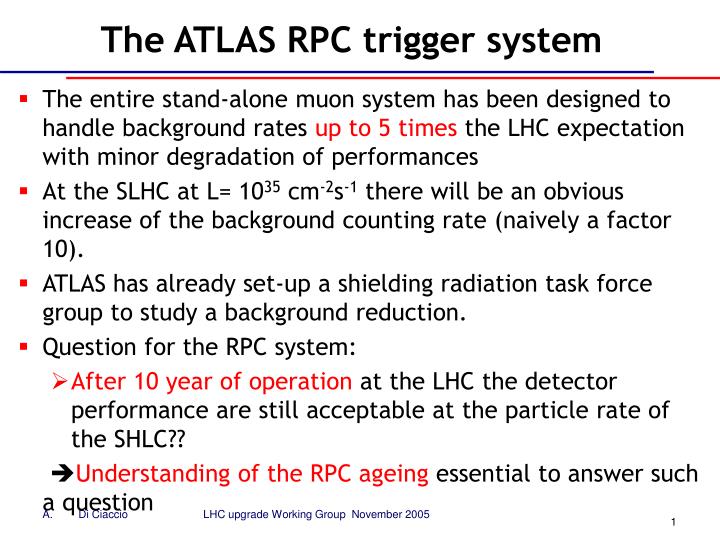 PPT - The ATLAS RPC trigger system PowerPoint Presentation, free ...