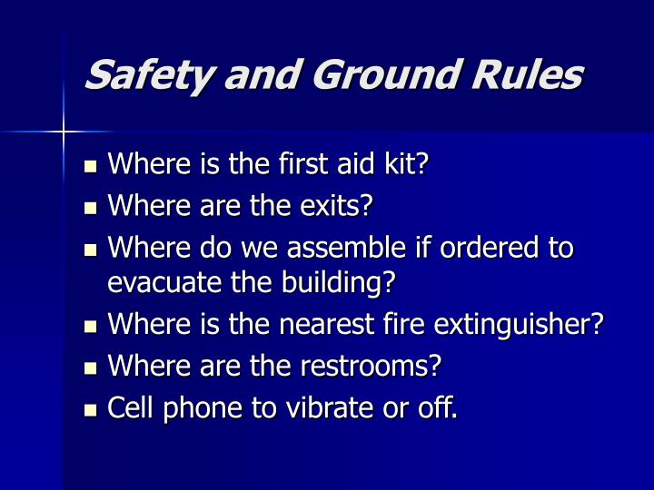 PPT - Safety and Ground Rules PowerPoint Presentation, free download ...