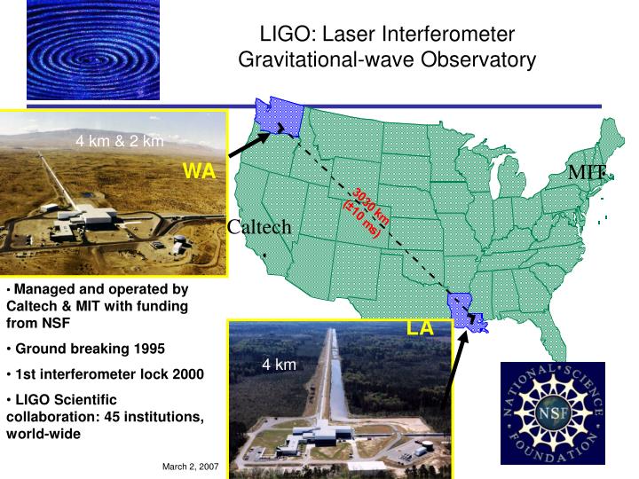 PPT - LIGO: Laser Interferometer Gravitational-wave Observatory ...