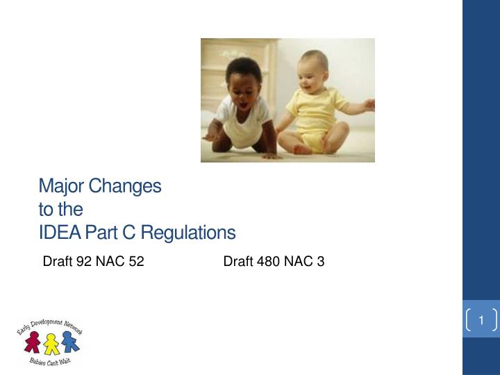 PPT - Major Changes to the IDEA Part C Regulations PowerPoint ...