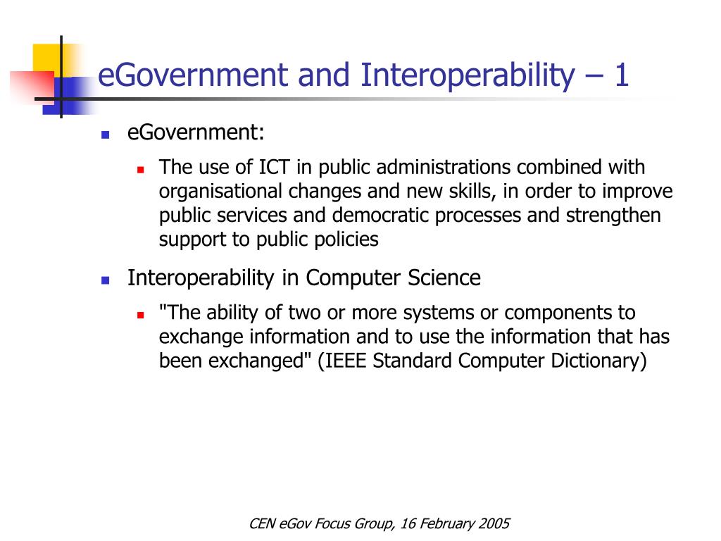 PPT - CEN eGov Focus Group 16 February 2005 Efthimios Tambouris Head of ...