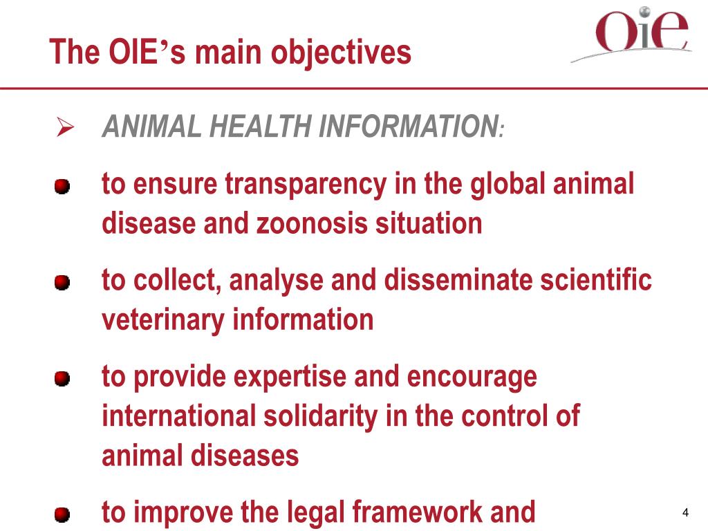 PPT - WORLD ORGANISATION FOR ANIMAL HEALTH (OIE) PowerPoint ...