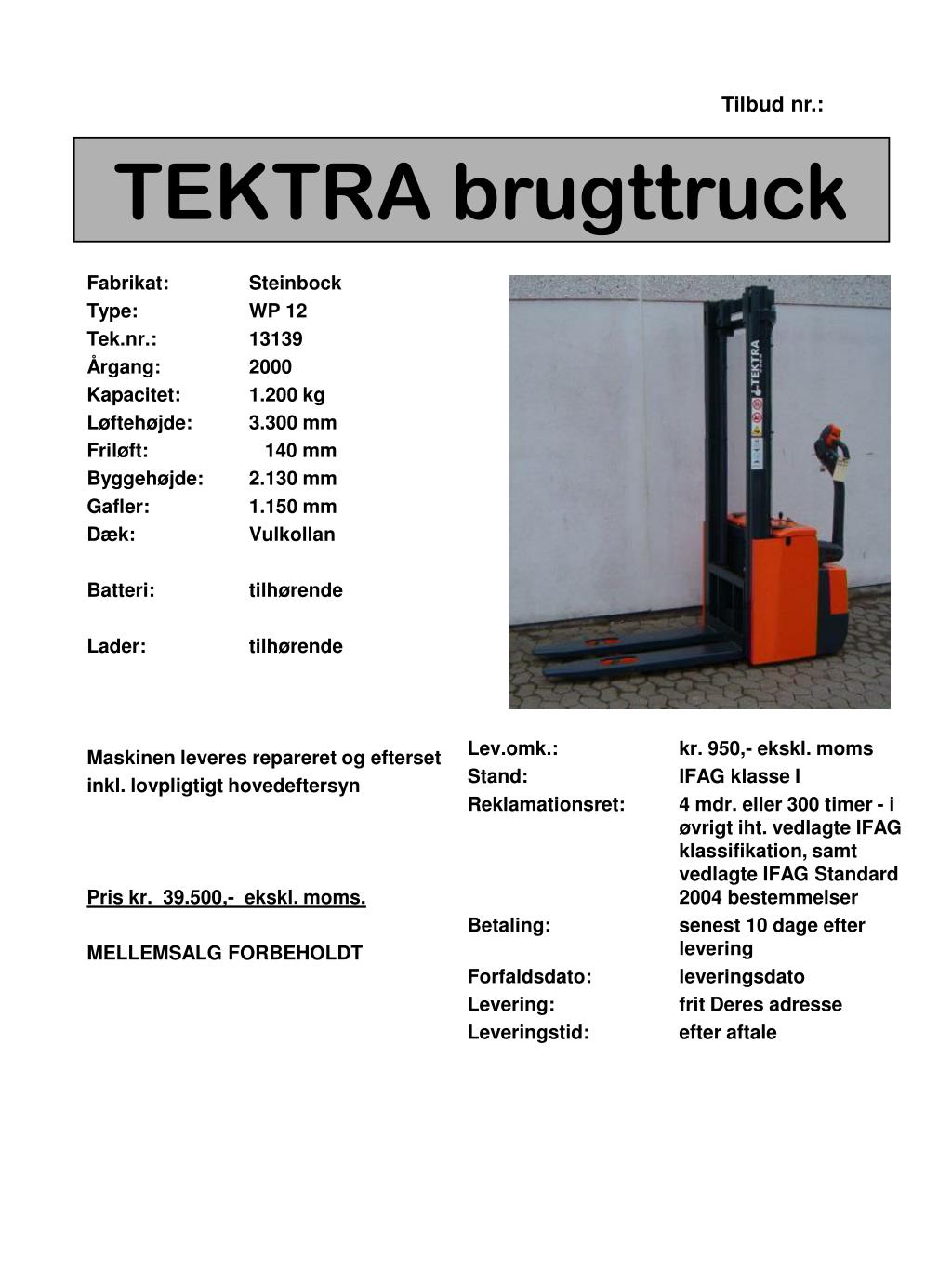 PPT - TEKTRA brugttruck PowerPoint Presentation, free download - ID:3499897