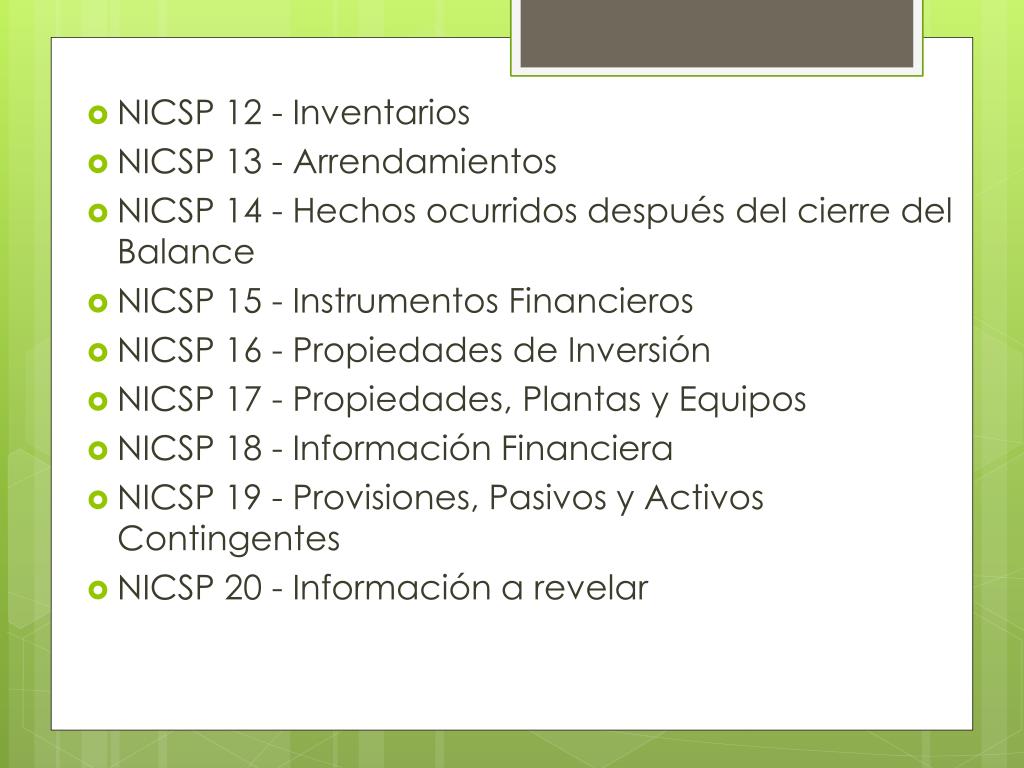 PPT - NORMAS INTERNACIONALES DEL SECTOR PUBLICO PowerPoint Presentation ...