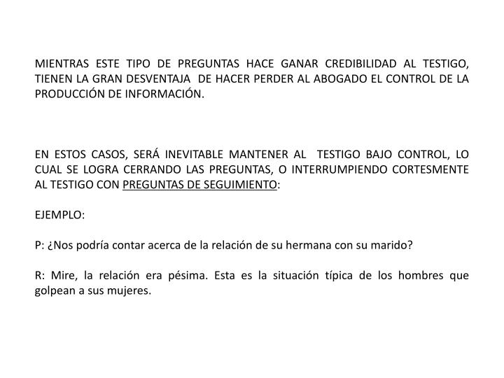 PPT - TIPOS DE PREGUNTAS Existen cuatro tipos de preguntas que nos ...