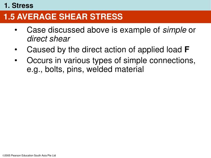 PPT - 1.5 AVERAGE SHEAR STRESS PowerPoint Presentation - ID:3501628