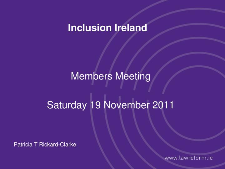 PPT - Inclusion Ireland PowerPoint Presentation, free download - ID:3502181
