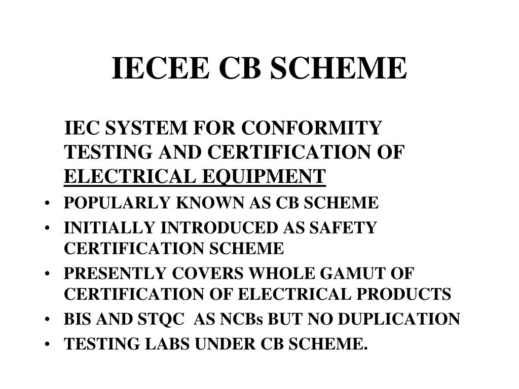 PPT - CONFORMITY ASSESSMENT IN INDIA BUREAU OF INDIAN STANDARDS ...