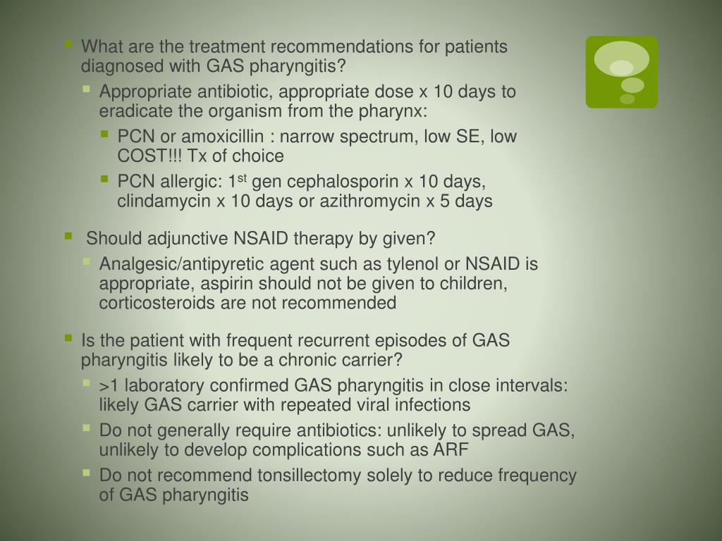 PPT - Streptoccocal Pharyngitis and Appropriate use of Antibiotics ...