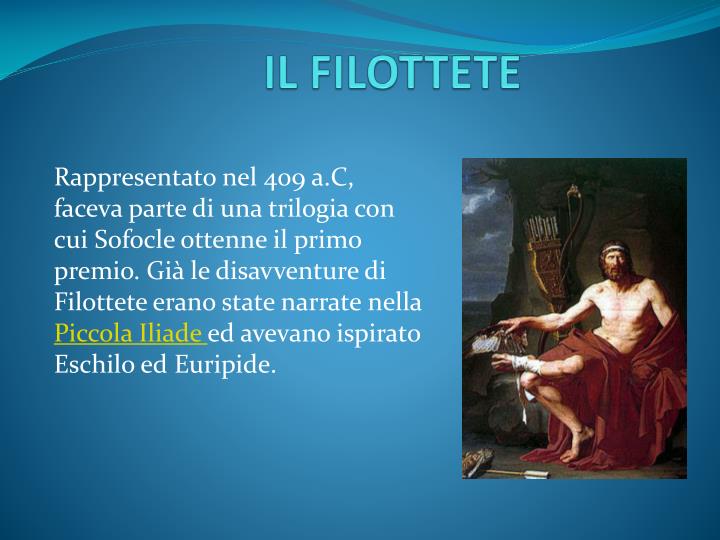 PPT - IL FILOTTETE PowerPoint Presentation, free download - ID:3503064