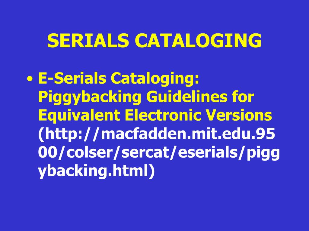 PPT - CATALOGING TOOLS IN THE INTERNET PowerPoint Presentation, free ...