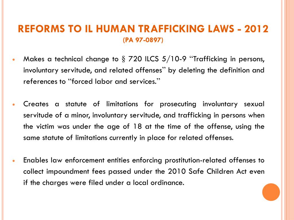 Ppt Illinois Human Trafficking And Prostitution Laws Policy Briefing
