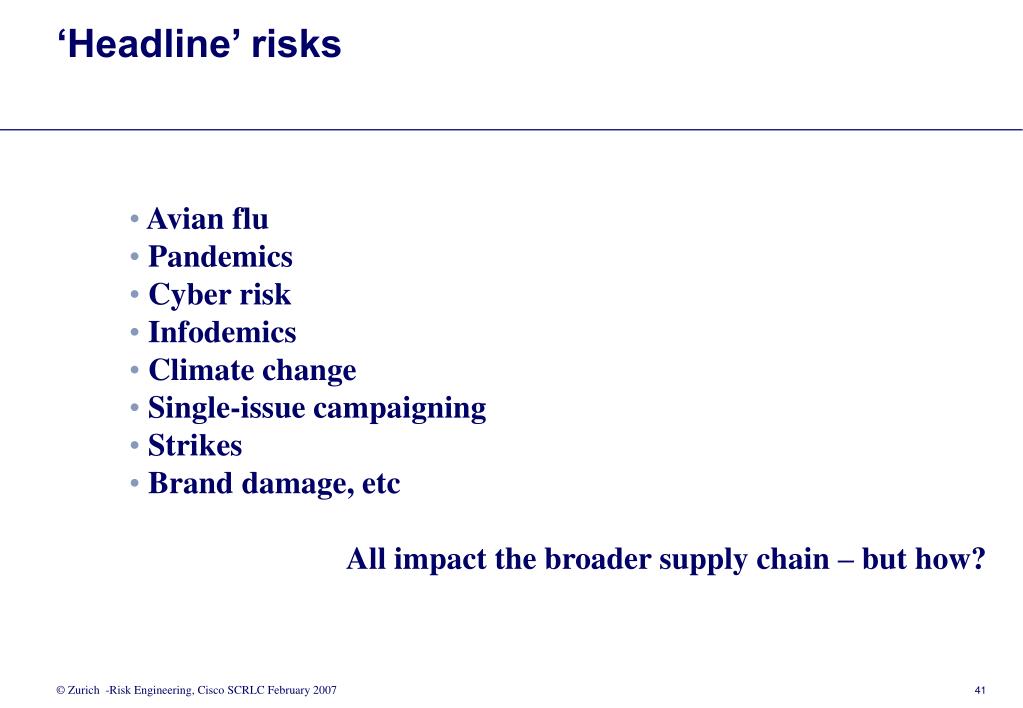 PPT - Supply Chain Risk Leadership Council February 2007 Tim Astley ...