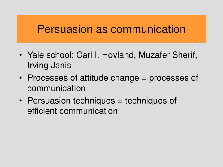 PPT - Theories of persuasion and attitude change PowerPoint ...