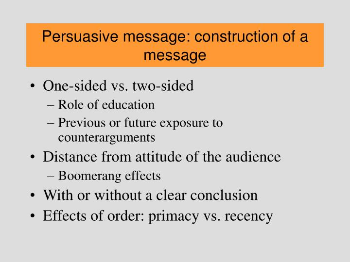 PPT - Theories of persuasion and attitude change PowerPoint ...