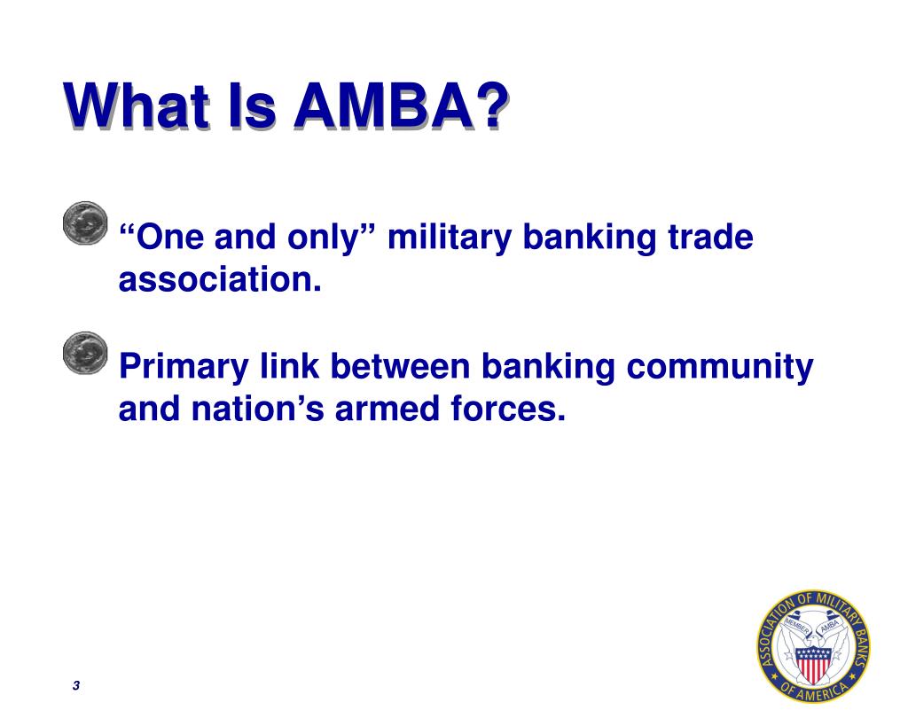 PPT - Association of Military Banks of America PowerPoint Presentation ...