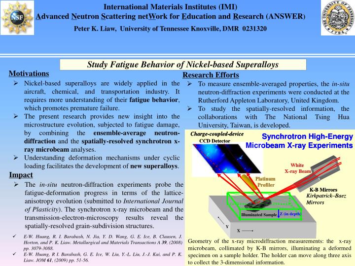 PPT - International Materials Institutes (IMI) PowerPoint Presentation ...