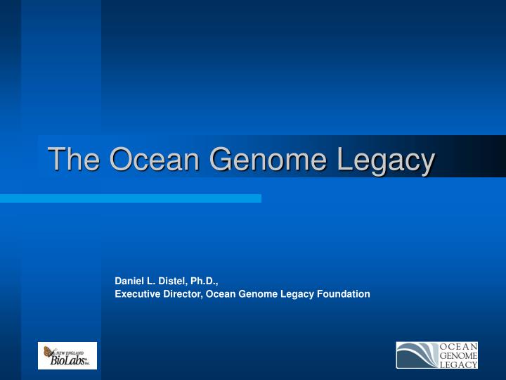 PPT - The Ocean Genome Legacy PowerPoint Presentation, free download ...