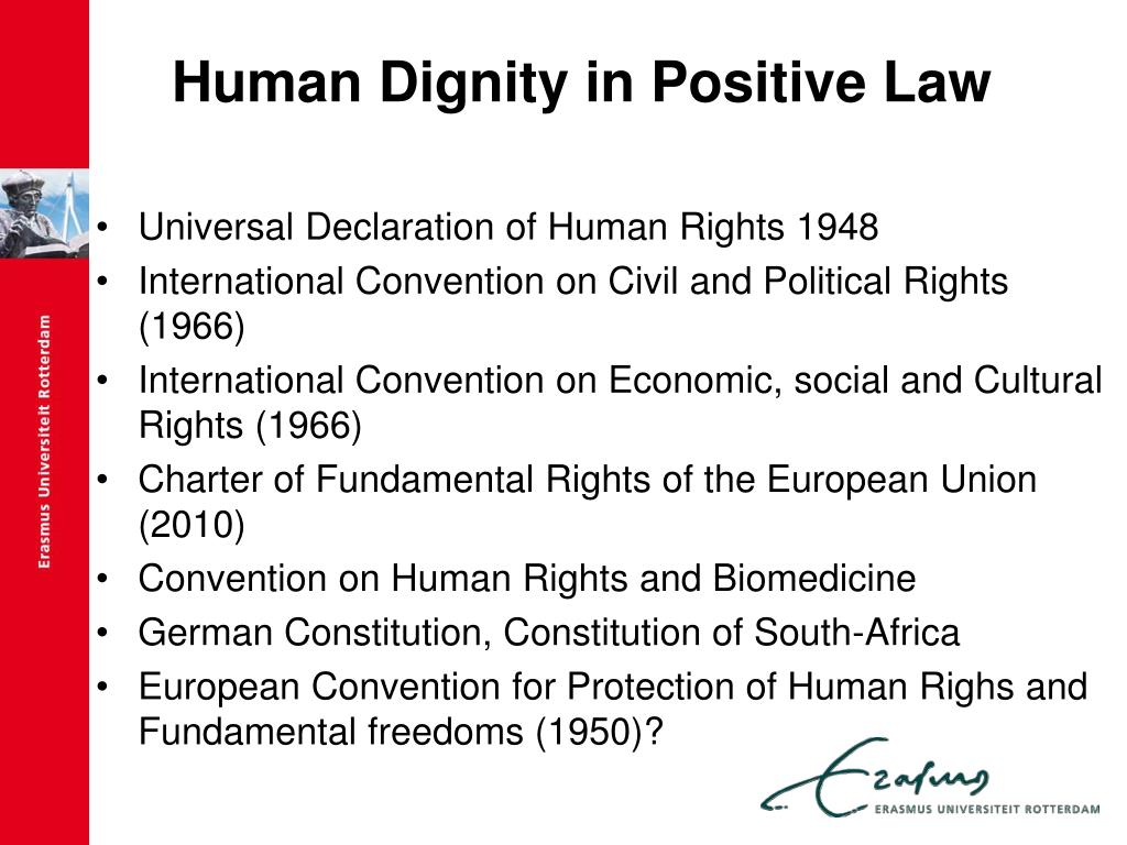 PPT - Human Dignity , Health Law & Biomedicine Prof. Dr. Martin Buijsen ...