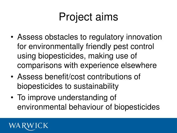 PPT - Project aims PowerPoint Presentation, free download - ID:3508252