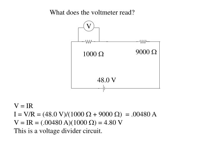 PPT - What does the voltmeter read? PowerPoint Presentation, free ...