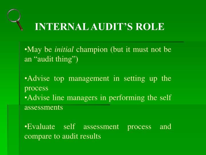 PPT - THE ROLE OF INTERNAL AUDIT IN RISK MANAGEMENT PowerPoint Presentation - ID:3508783