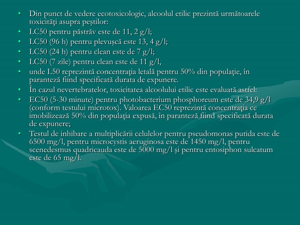 PPT - Influen ţa alcoolului etilic asupra organismelor vii PowerPoint ...