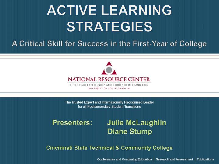 PPT - ACTIVE LEARNING STRATEGIES PowerPoint Presentation, free download ...