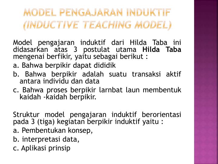PPT - Model-model pembelajaran PowerPoint Presentation - ID:3509635