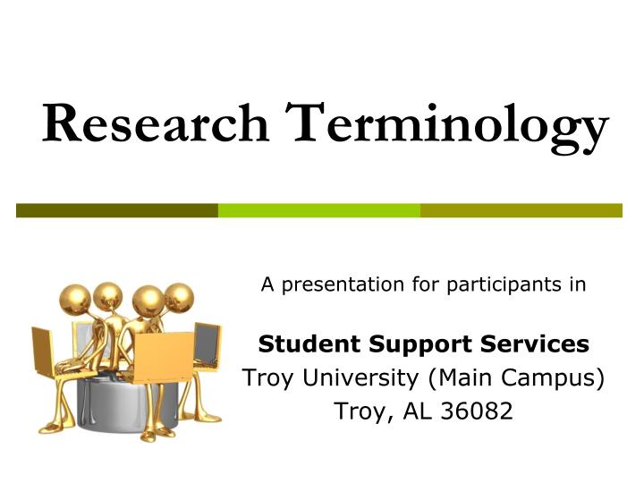 PPT - Research Terminology PowerPoint Presentation, free download - ID ...